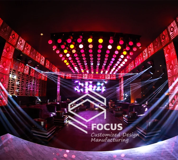 Customized LED Music Bar Counter Design for Night Clubs