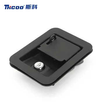 Metal Cabinet Door Handle Lock/carbon Steel Recessed Paddle Latch/tool ...