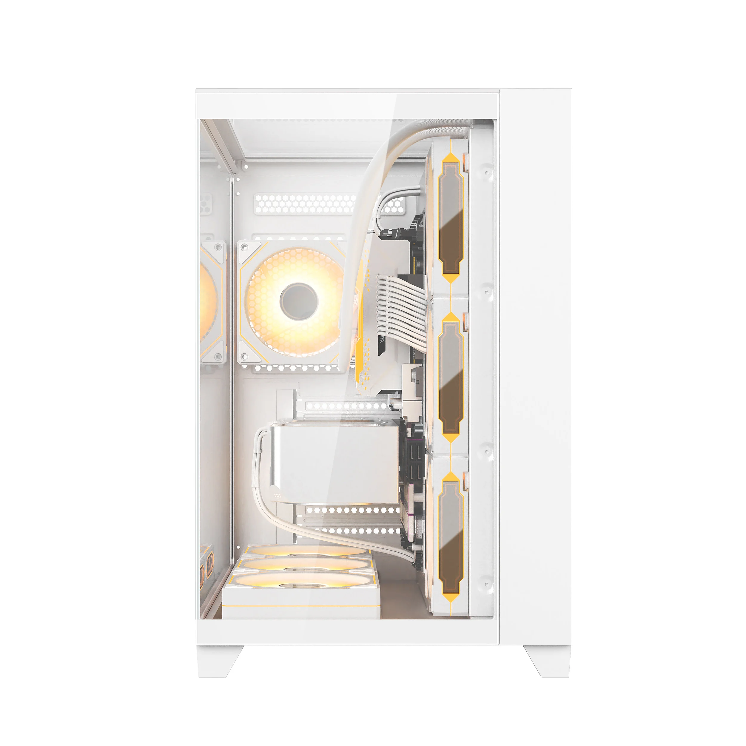 Oem Cube Case Triple-sided Glass Atx Gaming Case Computer Pc Cabinet ...