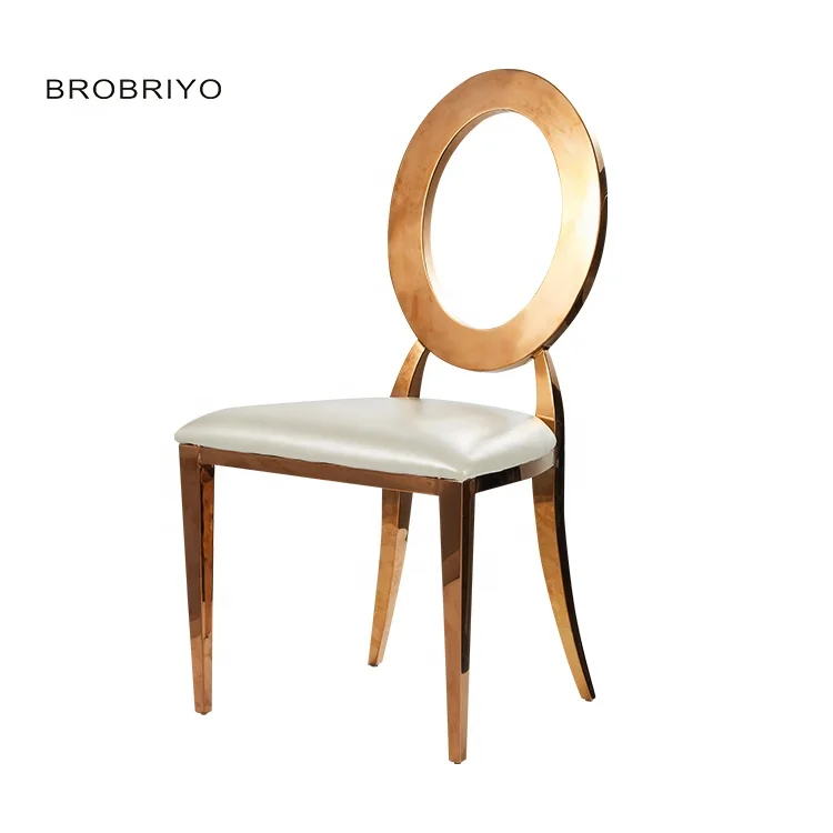 Party Outdoor Wedding Event Banquet Wedding Gold O Back Chairs Luxury ...