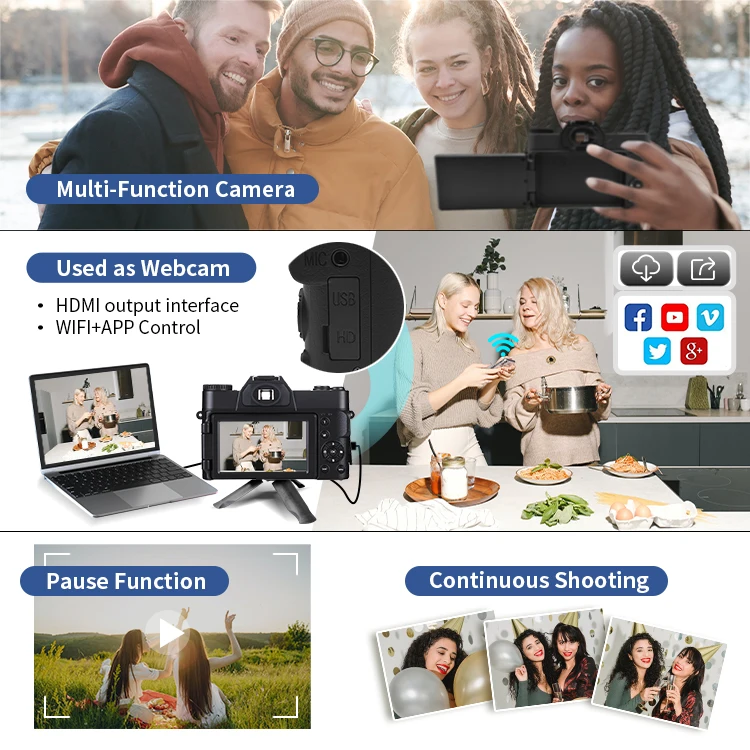 Wholesale High Quality Camcorder - 48MP Retro Camera