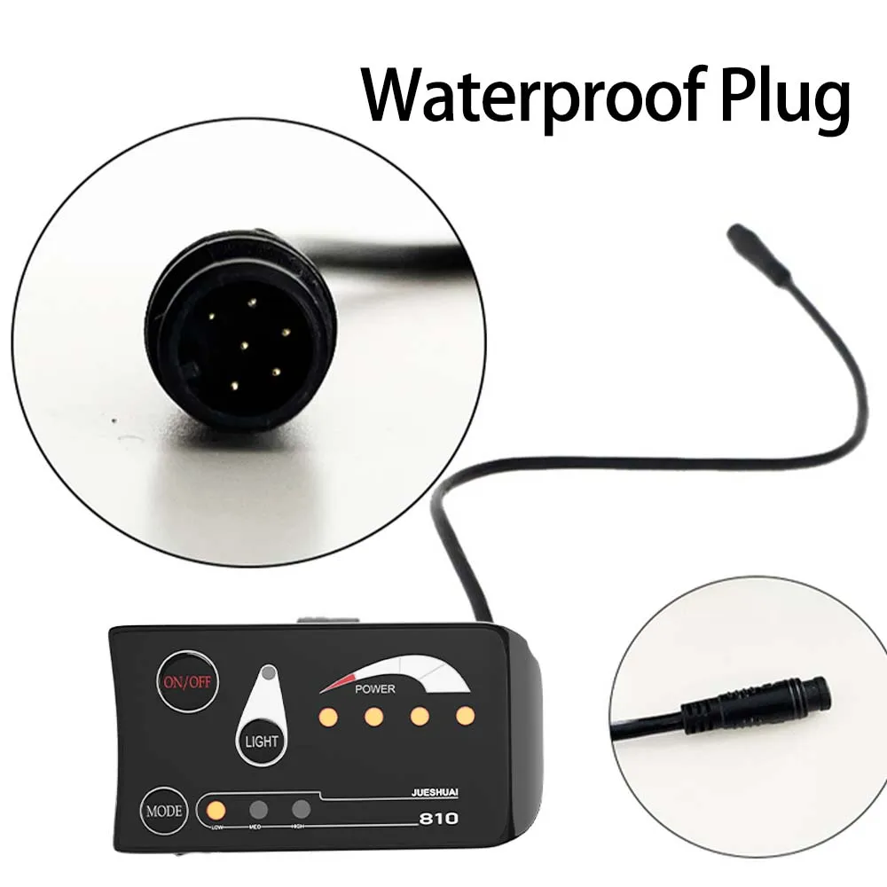 810 Led Display Electric Bike Waterproof Sm Plug 36v Electric Bicycle Parts Cycling Speed Meter ...