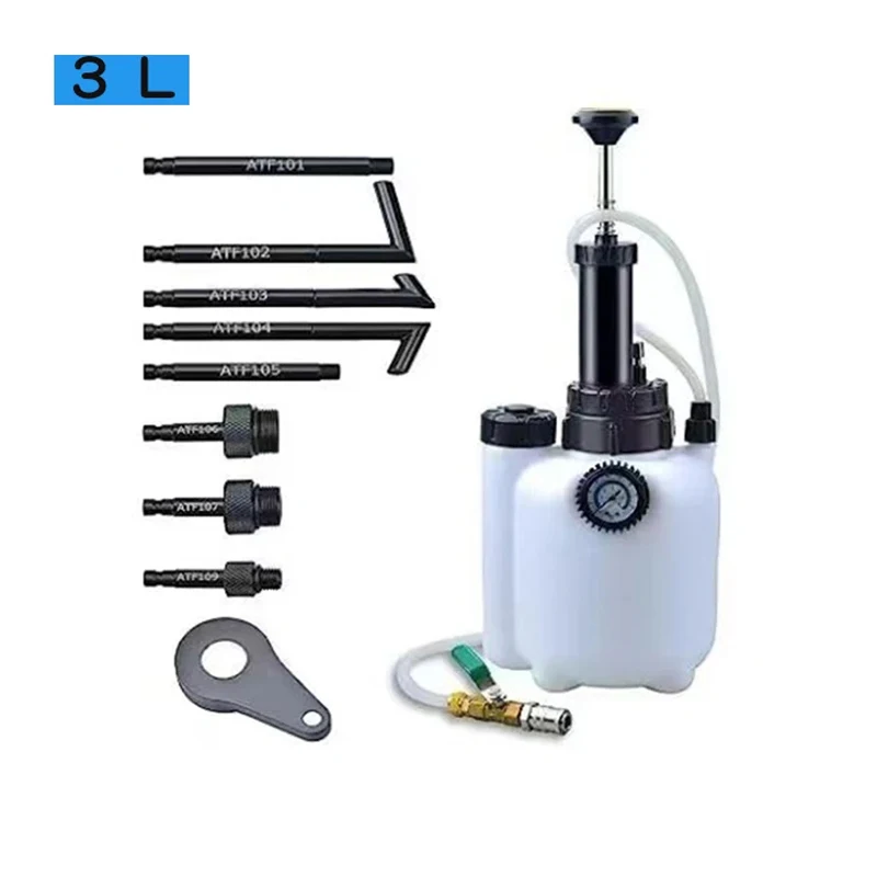 Manual Brake Clutch Fluid Bleeder Kit Oil Change Bleeding Tool Set With ...