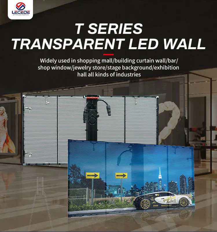 High Quality Transparent LED Video Wall for Indoor Use
