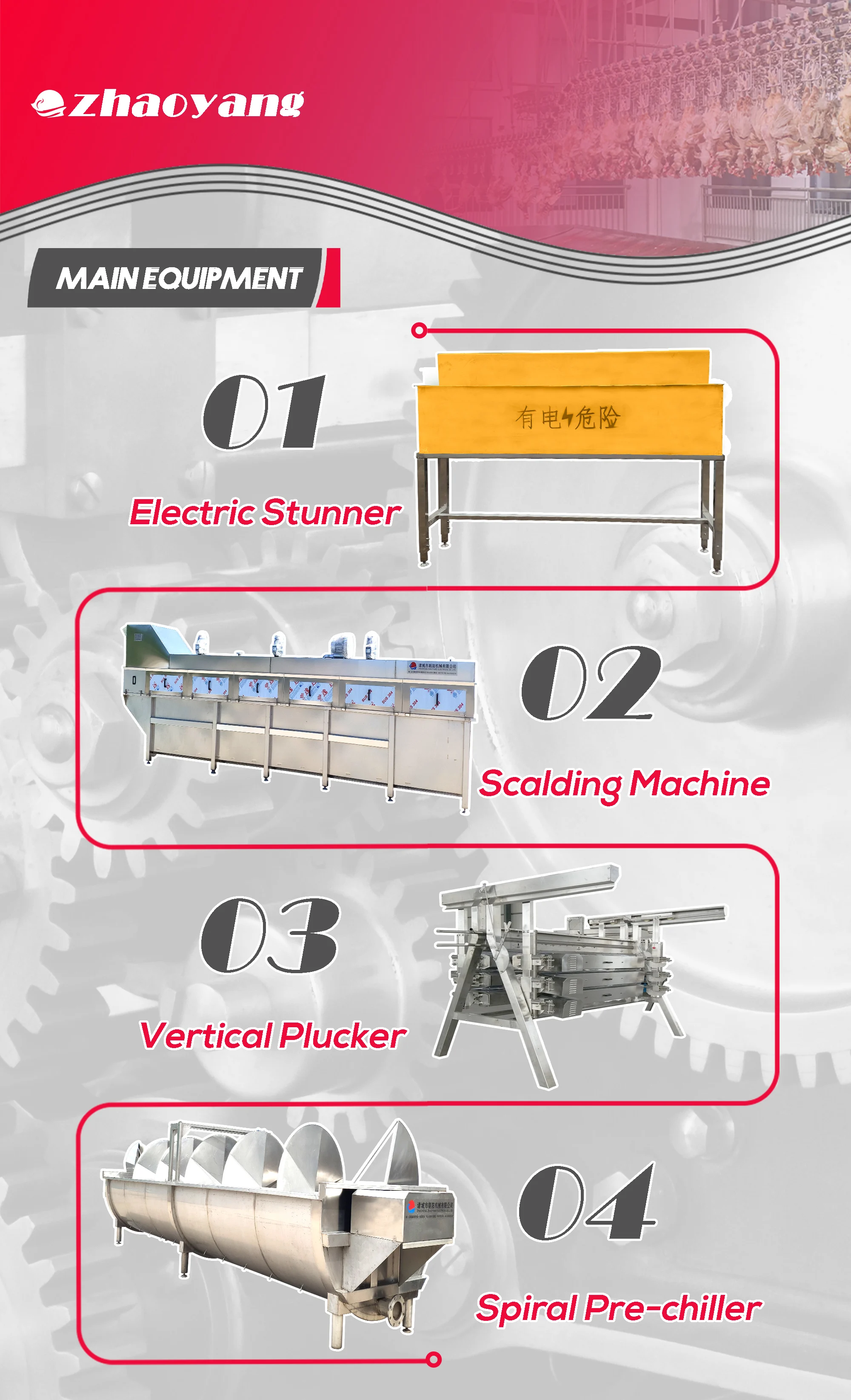 Automatic Poultry Chicken Abattoir Equipment Slaughterhouse For Rabbit ...