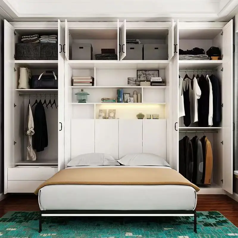 Rotating Wall Bed with Mounting Table - Smart & Stylish