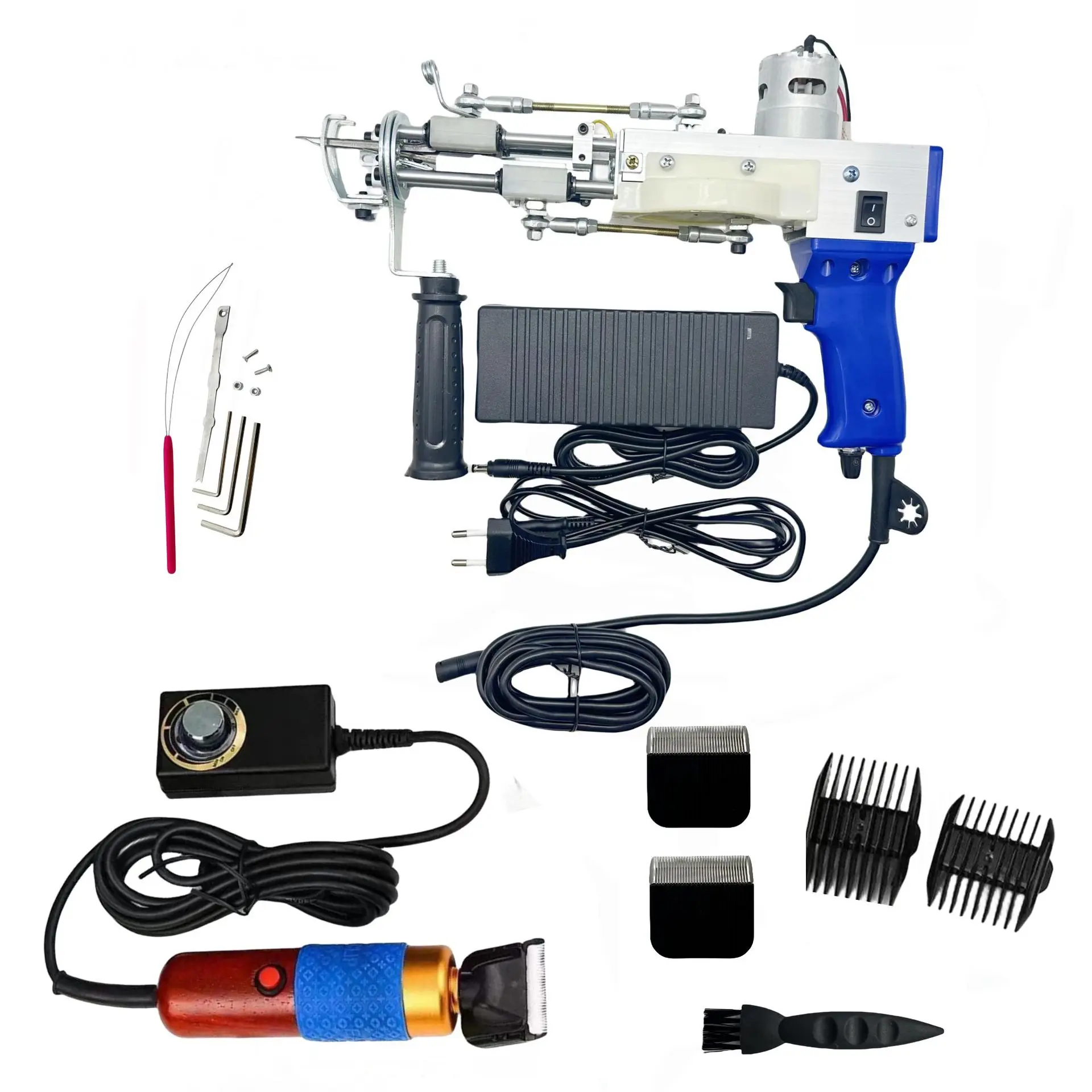 2in1 Tufting Gun Portable Carpet Weaving Gun Electric Clipper Electric ...