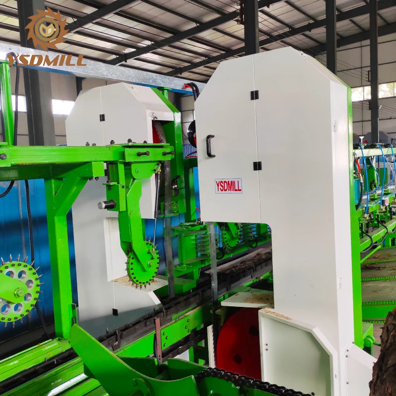 Fully Automated Saw Timber Sawmill Line Double Head Bandsaw Twin ...