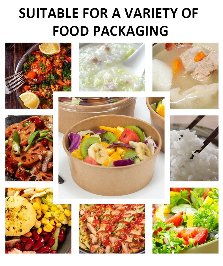 Wholesale Food Packaging Salad Paper Noodle Box Take Out Food Container ...