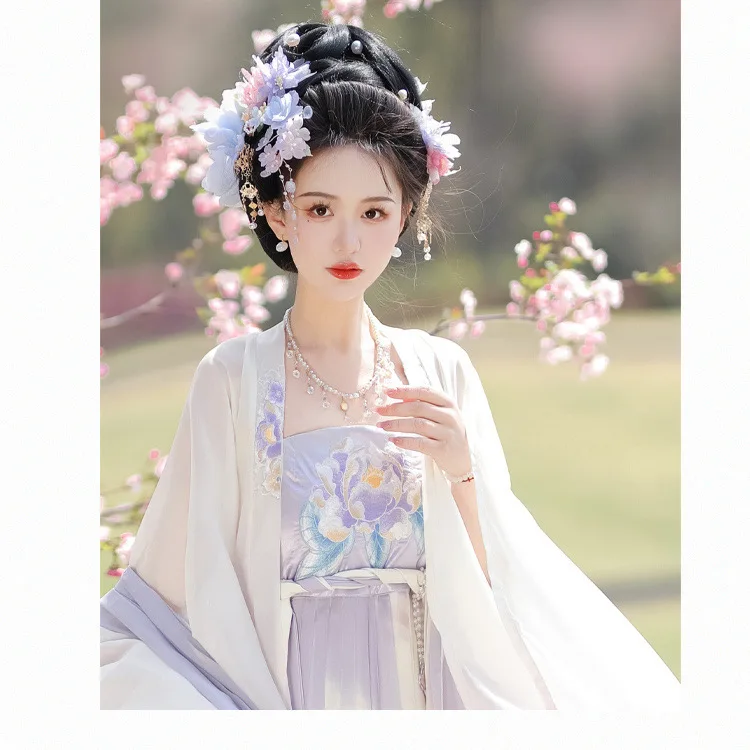 Sunny Hanfu Pleated Skirt With Large Sleeves Traditional Chinese ...