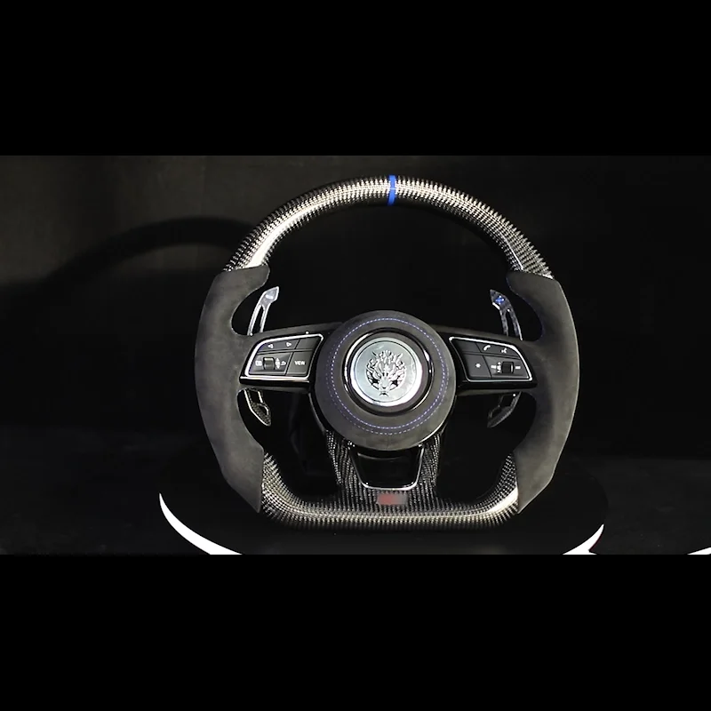 Fit For Audi R8 Carbon Flat Bottom Steering Wheel Upgrade Steering ...