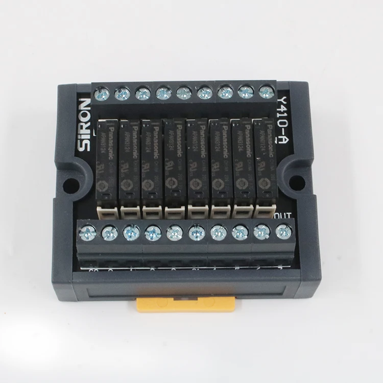 Siron Y410 - Compact 8 Channel Relay Module for Industrial Control