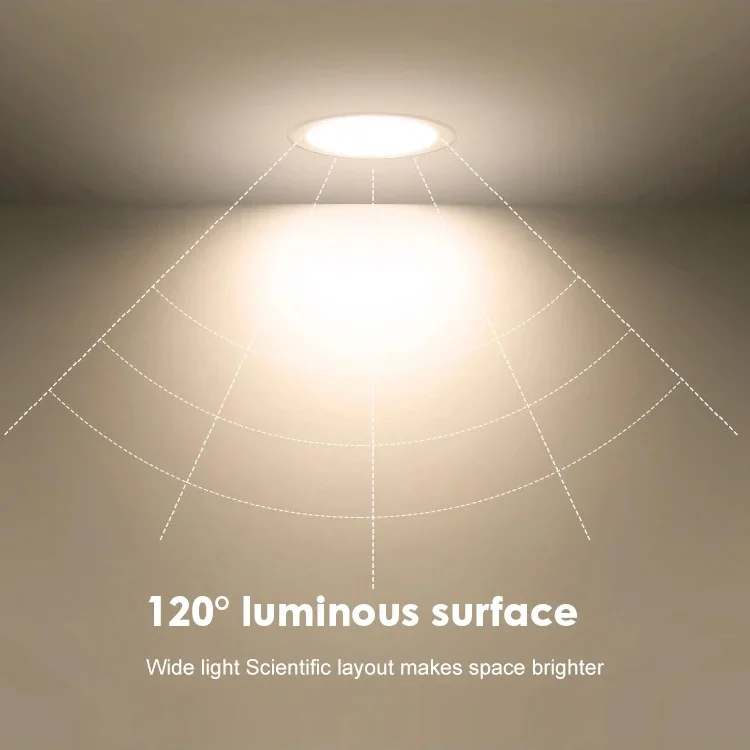 3w 7w 9w 12w 15w 20w White Embedded Led Down Light with 60mm Cutout ...