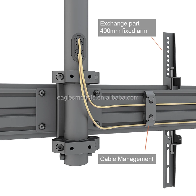 Eaglesmounts TV Mount Pole - Versatile and Durable Solution