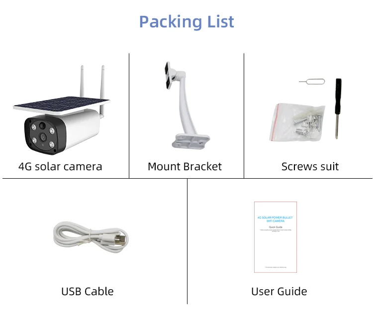 Ubox Ubia 3MP Solar Wifi Camera - Night Vision & Waterproof