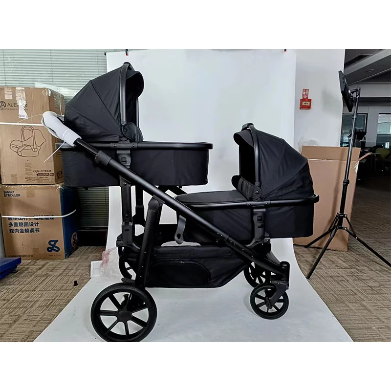 Camping Stroller - Luxurious 2 Seats Outdoor Travel Wagon