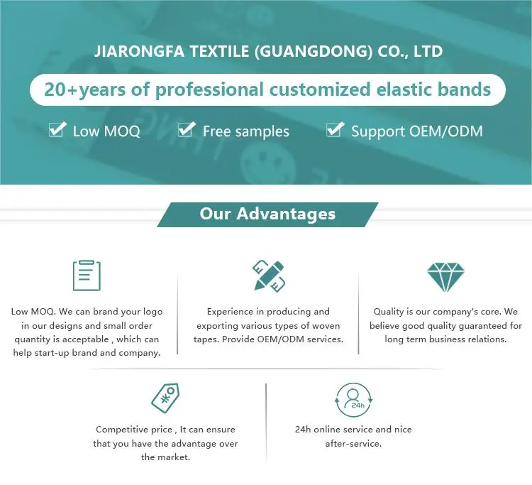 Factory Custom Elastic Silver Ribbon Elastic Band 1.5cm Double Fold ...