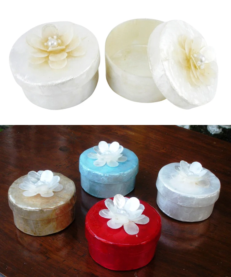 Customized Gifts Wedding Favor Box Handicrafts Wedding Souvenir Capiz Box 100% Handmade Wedding ...