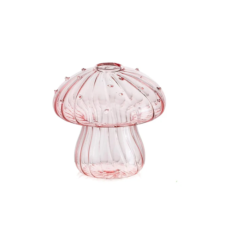 Mushroom Glass Lovely Transparent Vase Crafts Scandinavian Crystal Vase ... Mushroom Glass Lovely Transparent Vase Crafts Scandinavian Crystal Vase ...