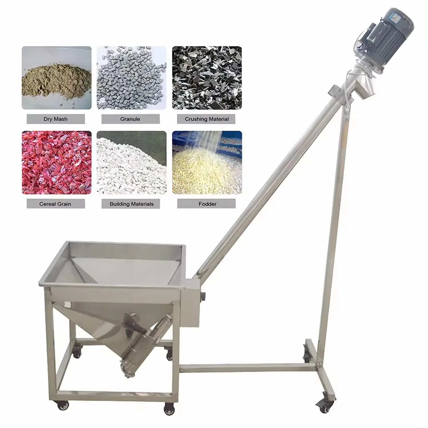 Carbon Steel Sludge Sand Pellet Inclined Automatic/automated Auger ...