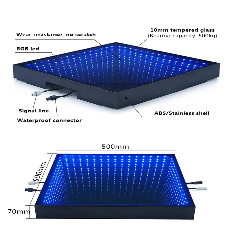 3d Infinity Mirror Video Stage Light Led Dance Floor - Buy Dance Floor ...