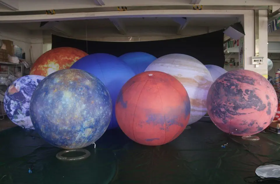 Custom Led Lighting Inflatable Planet Balloons Earth Moon Jupiter ...