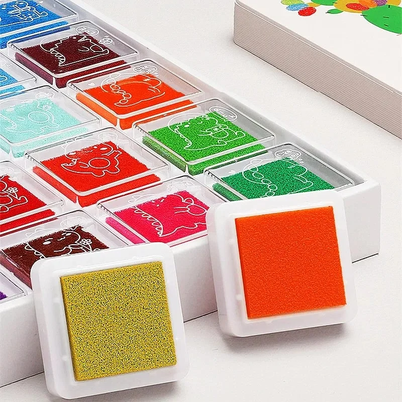 2023 New Arrival Diy Finger Doodle 24 Color Seal/30 Pages Finger ...