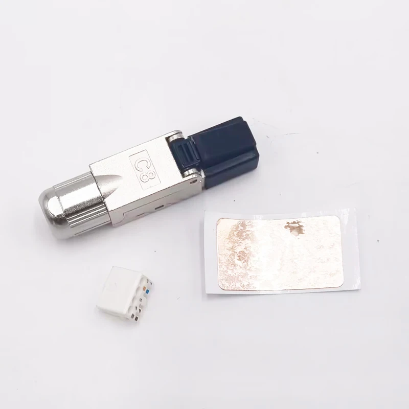 Tool Free Shielded RJ45 Cat.8 Field Termination Plug Connector Cat8 ...