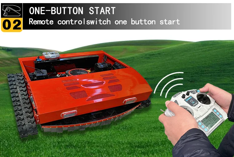 Zero-rotation Robot Remote Control Farm Lawn Mower Multi-functional ...