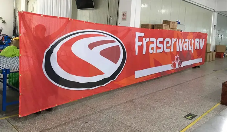 Outdoor Hanging Polyester Mesh Banner Sport Event Advertising Custom ...