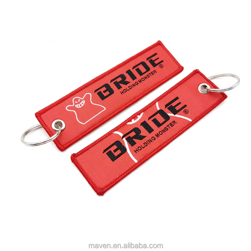 Jdm Woven Logo Bride Sti Hoonigan Travel Luggage Key Tag Motorcycle Car ...