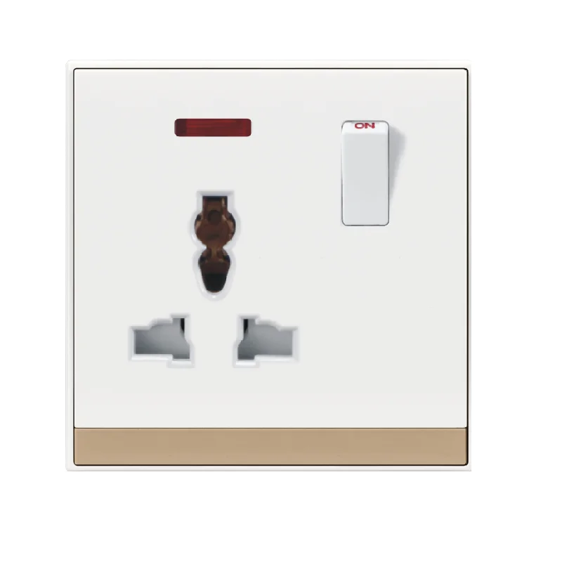 15a 3 Round Pin Electric Wall Switched Socket - Buy 15a Socket,15a ...