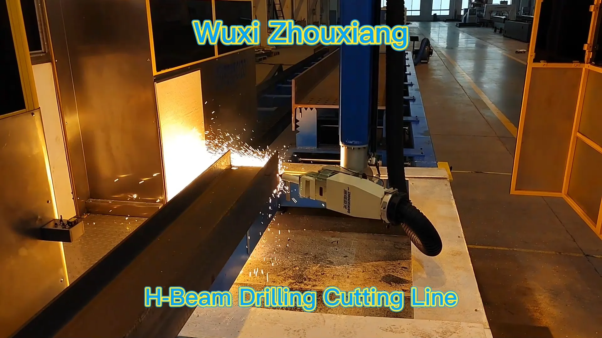 New Condition Cnc H Steel Beam Laser Cutting Drilling Production Line ...