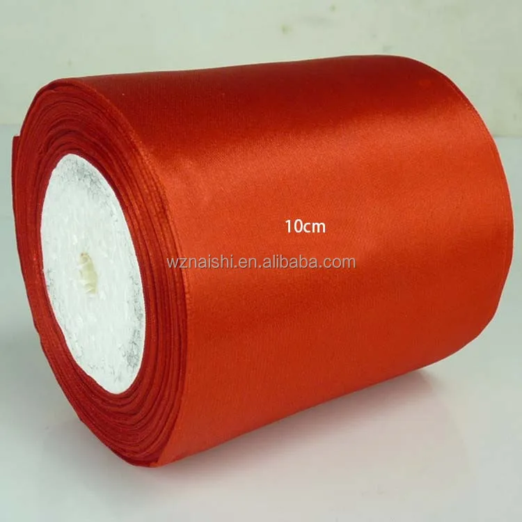 Solid Single Sided Satin Red Ribbon For Diy Bows Gift Wrapping ...