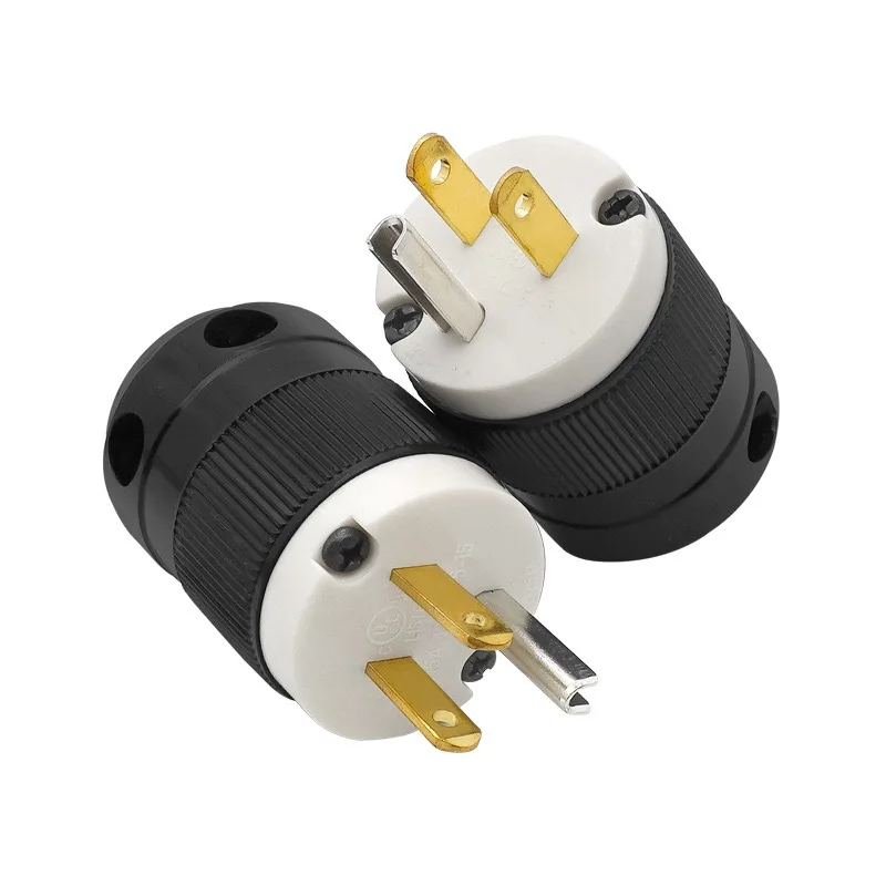 15A Generator Plug Twist Lock 125/250V NEMA 5-15P 3 Pin Male Plug ...