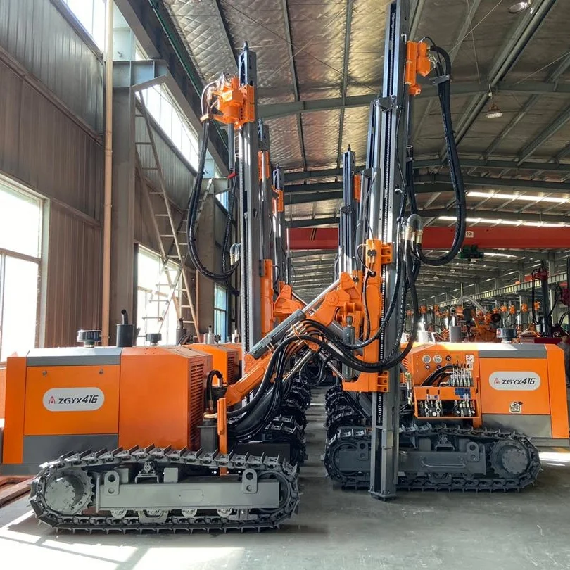 Open Pit Mining Drill Rig ZGYX 420B-1 Crawler Type Rock Drilling Rotary ...