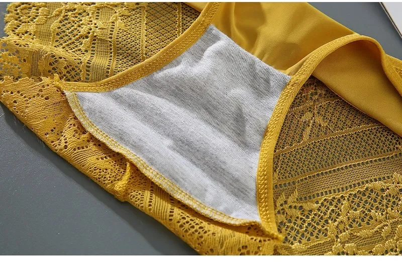 Sexy Panties Ladies Plus Size Underwear Comfort Lace Hollow Out Briefs ...