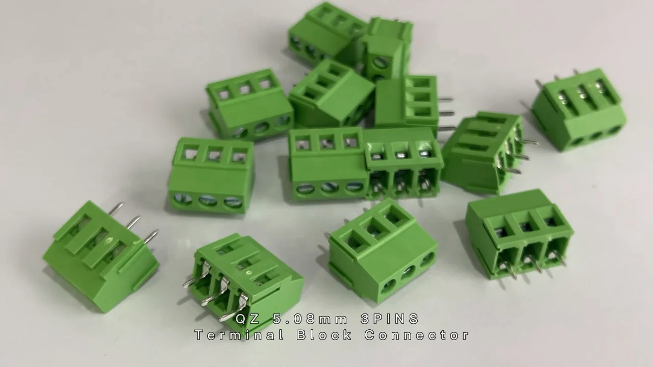 Qz 3.81mm Pitch Pcb Connector 3-pin Pcb Screw Terminal Electronics ...