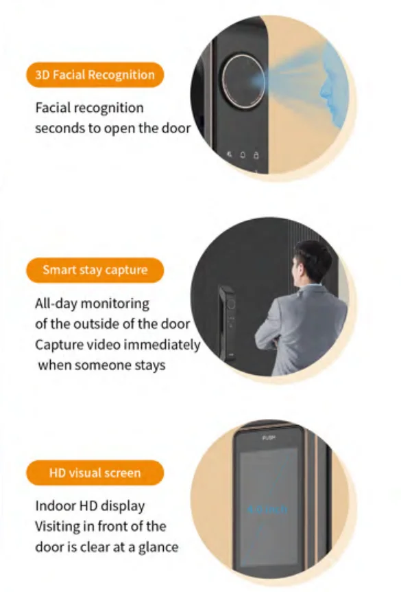 High Security Face Recognition Smart Door Lock,Smart Fingerprint Door ...