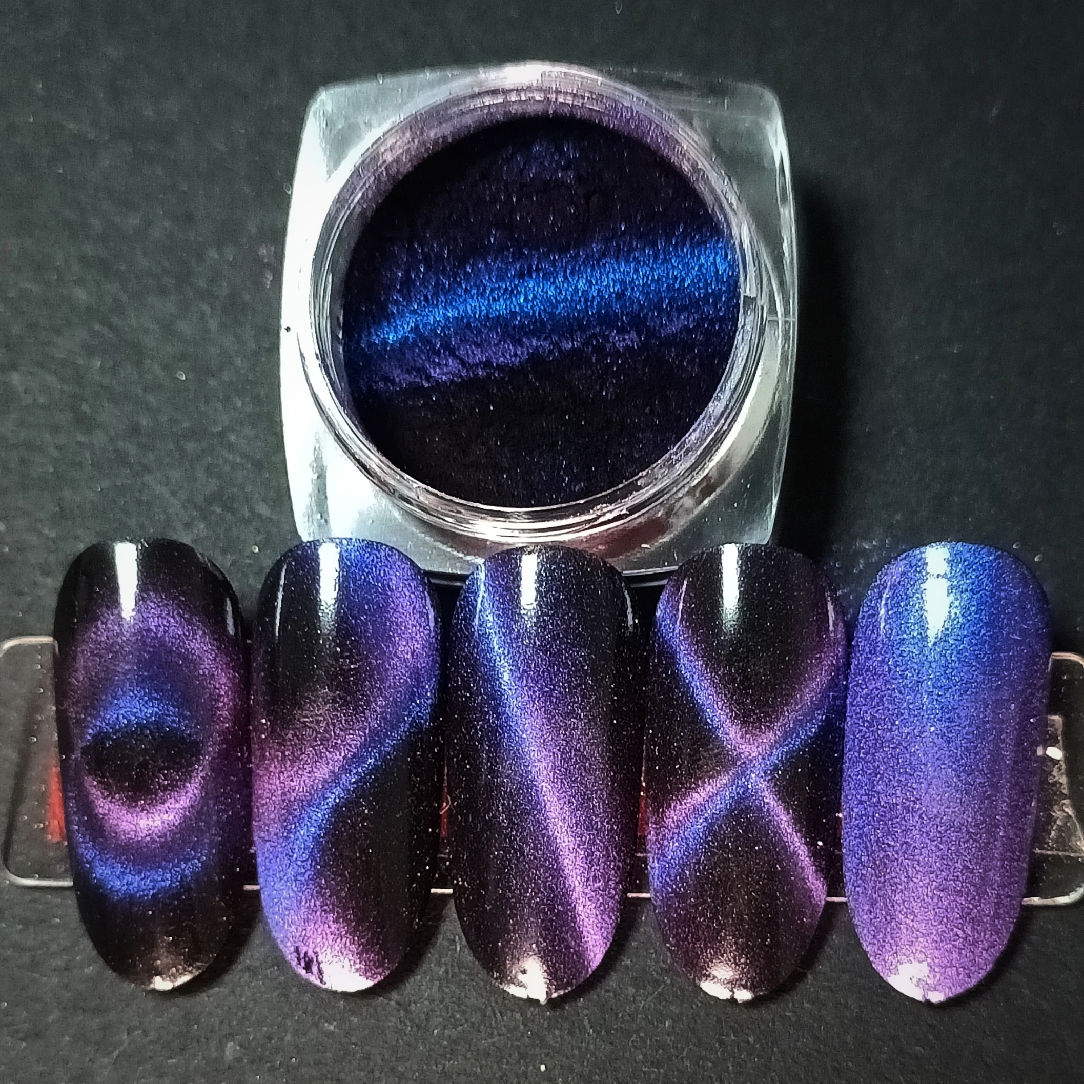Multichrome 3d 9d Magnetic Pigments Cat Eye Powder For Nails Magnet ...