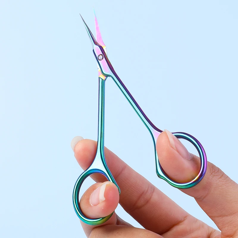 Stainless Steel Nail Cuticle Scissors - Sharp & Foldable