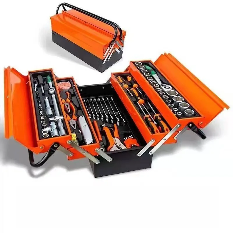 85 PC Tool Box Mul-tifuction Foldable Toolbox Package Torque Wrench ...