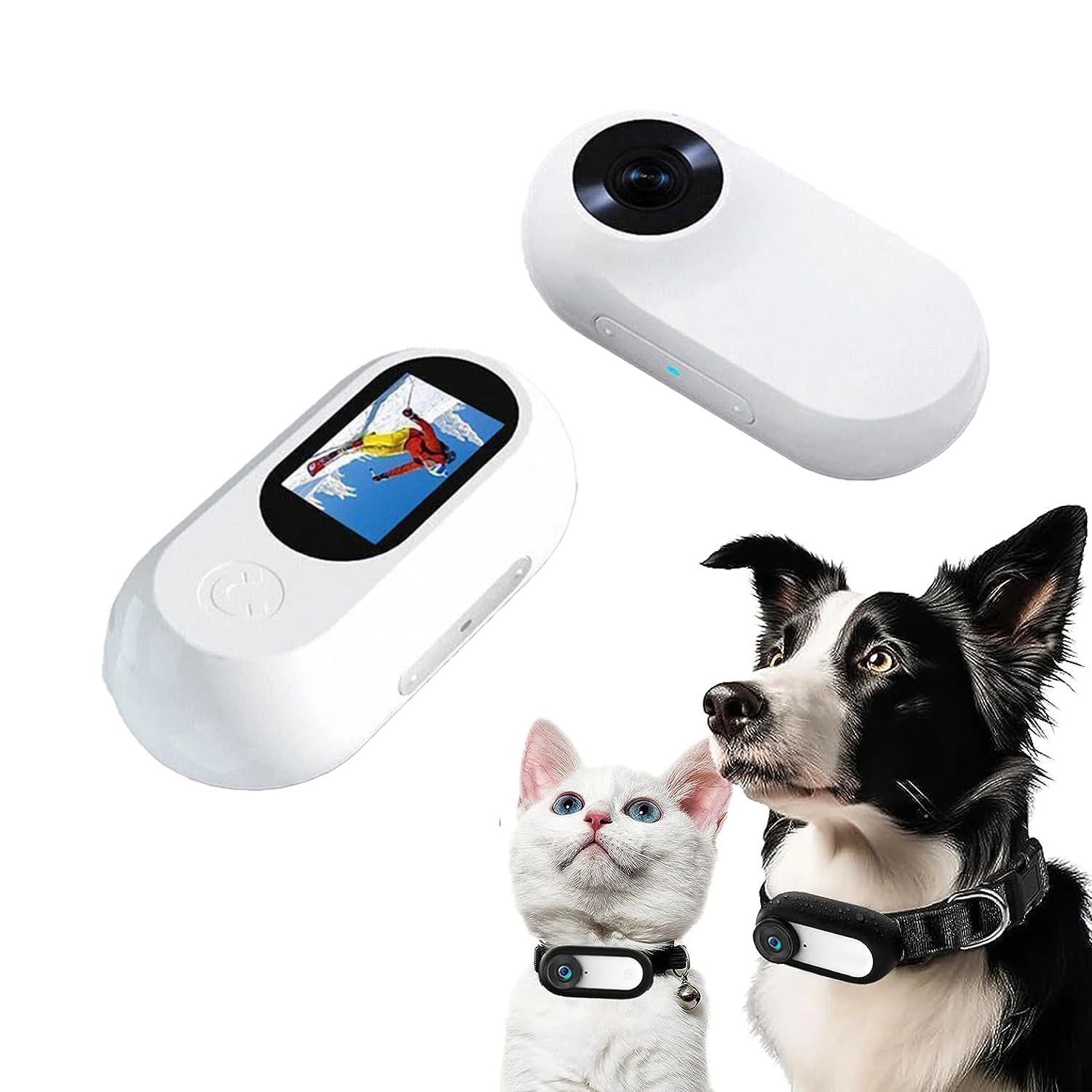 1080 Hd Portable Magnetic Thumb Camera Outdoor Cycling Dog Cat Running ...