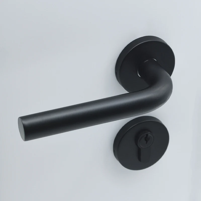 Modern Stainless Steel Design Handle Black Color Door Handle for Wooden ...