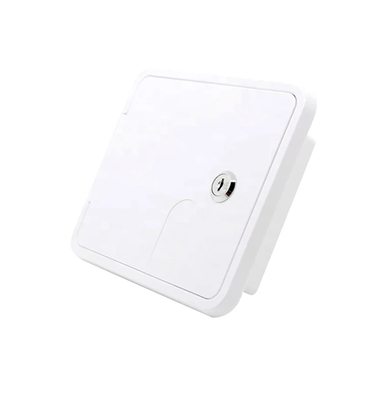 White Square Plastic Profile Electric Cable Hatch Rv Cable Cover With ...