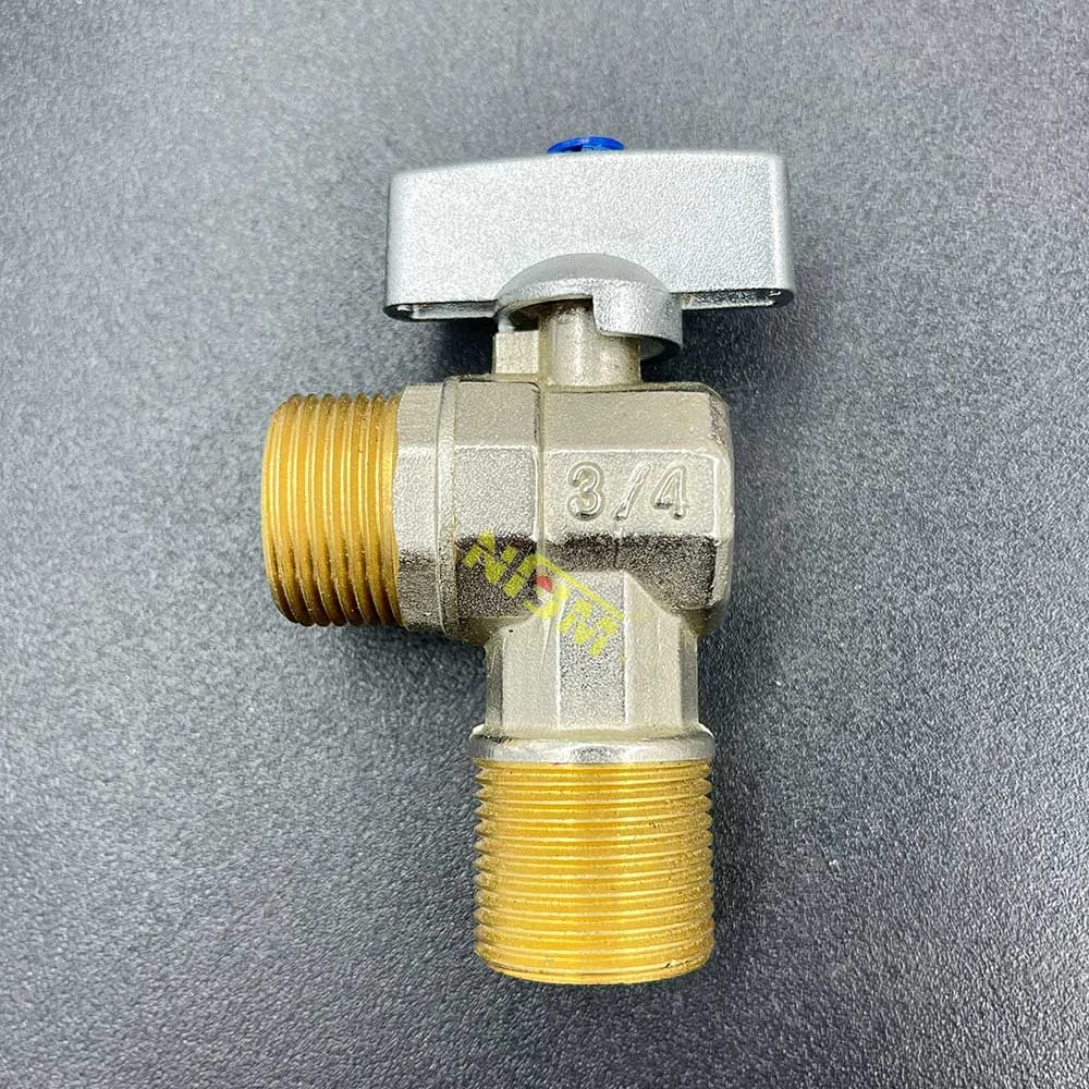 NFJM 1/2inch 3/4inch Full Copper Ball Core Large Flow Angle Valve Water ...