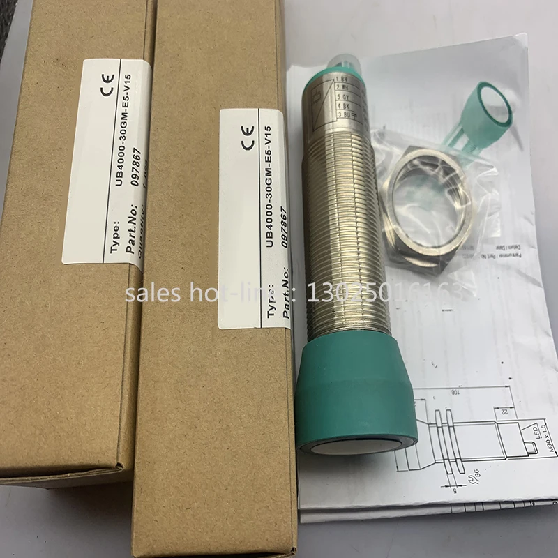 All New Cylindrical Ub4000-30gm-e5-v15 Ultrasonic Sensor Adjustable ...