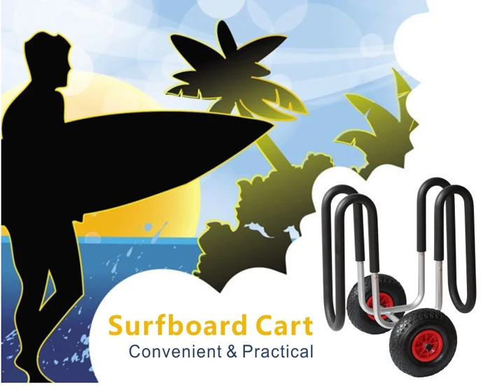 OEM Factory Aluminum Surfboard/SUP Trolley / Surfboard Beach Cart ...