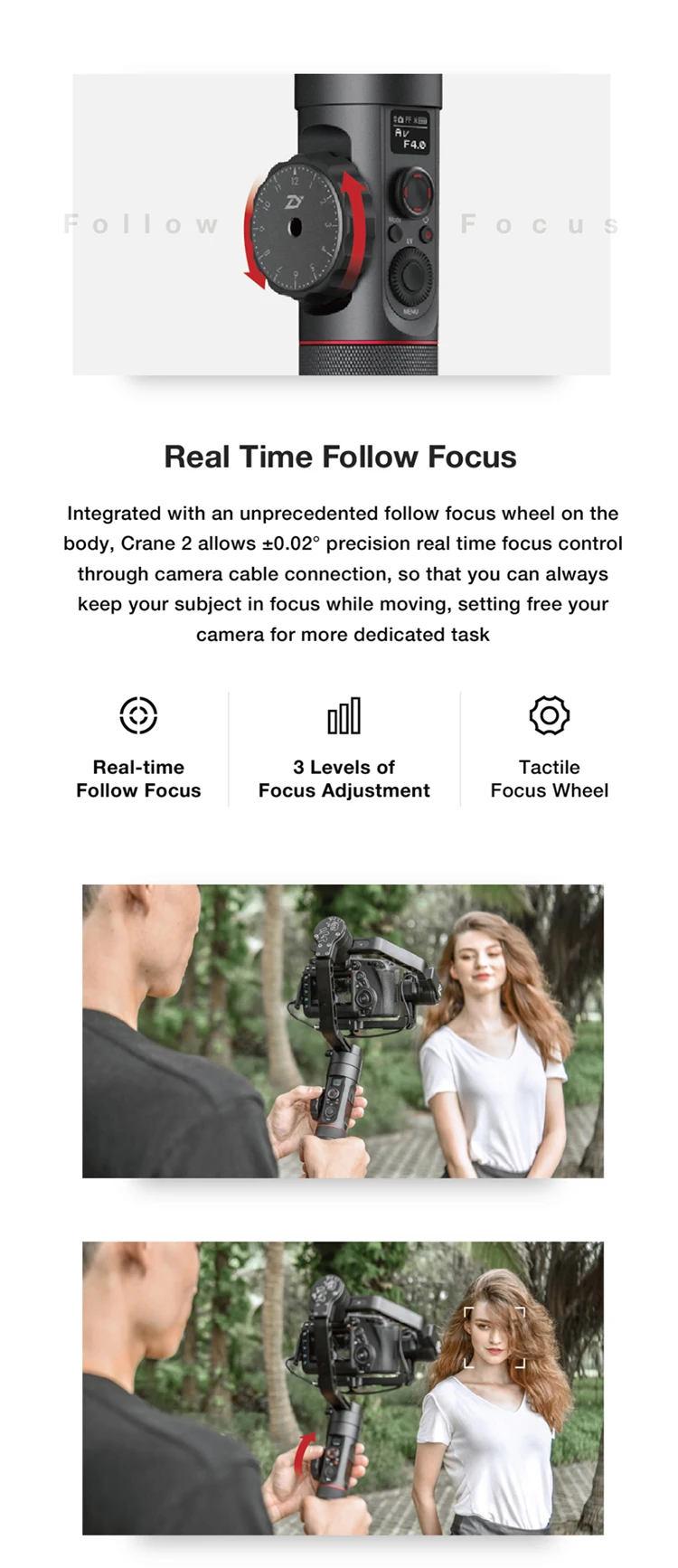 Crane 2S Gamble Camera Stabilizer - Smooth Video Clips