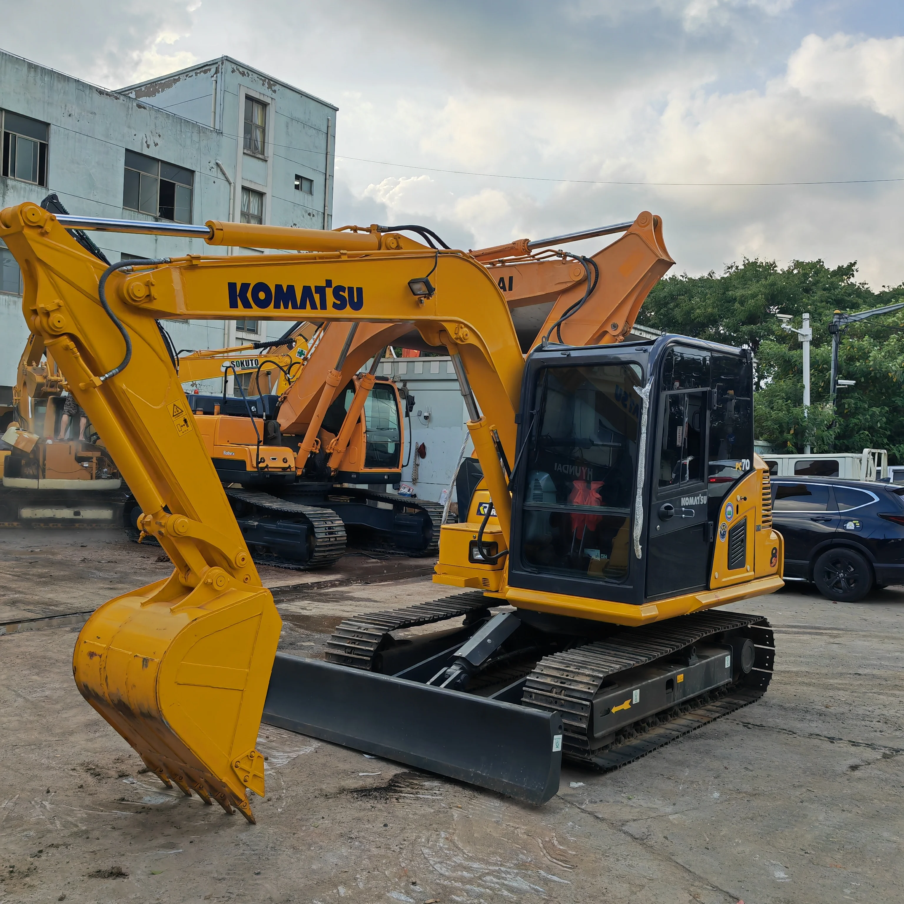 Used Machine Komatsu Pc70-8 Excavators Digger Engineering Construction ...